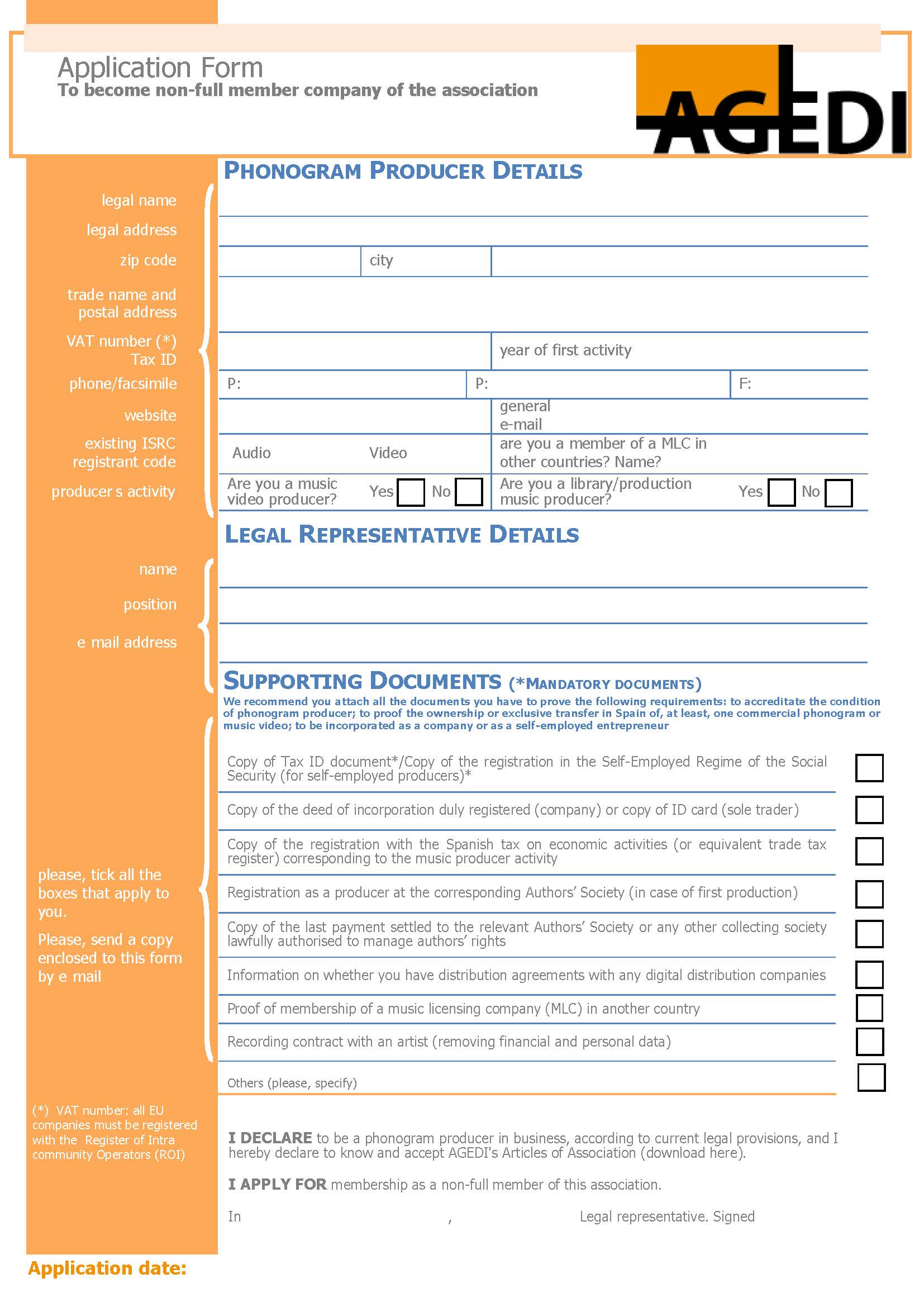 Become a member – AGEDI